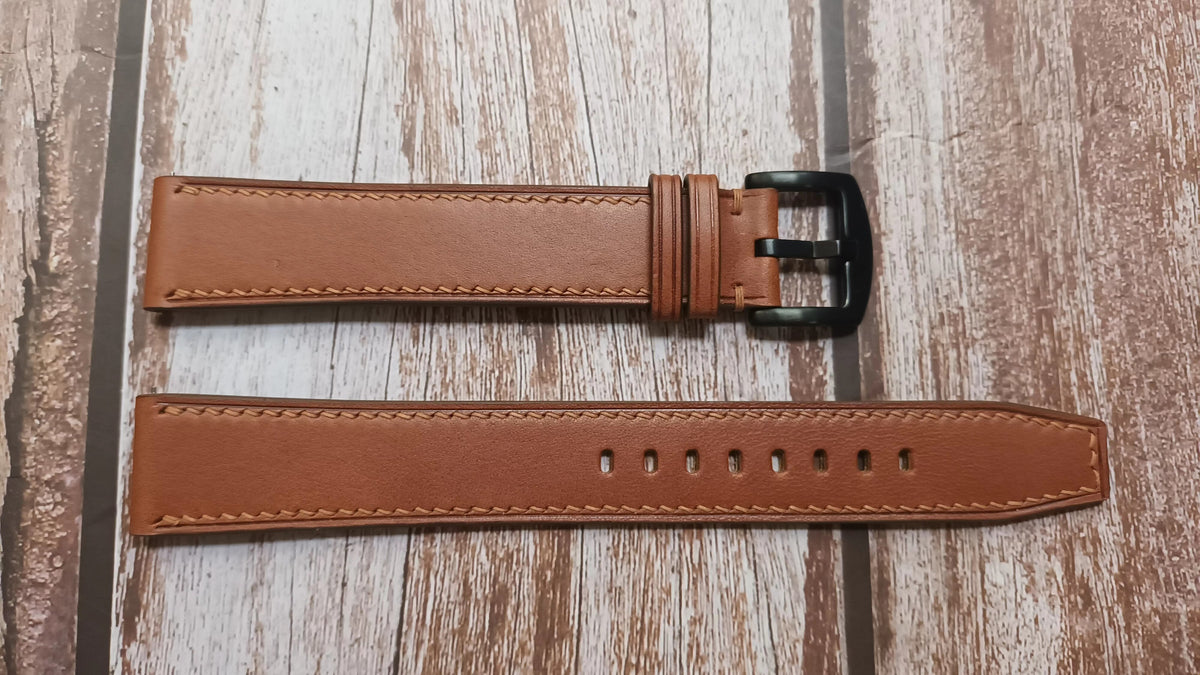 Brown Italian Veg Tanned Buttero Leather Strap – VGreen