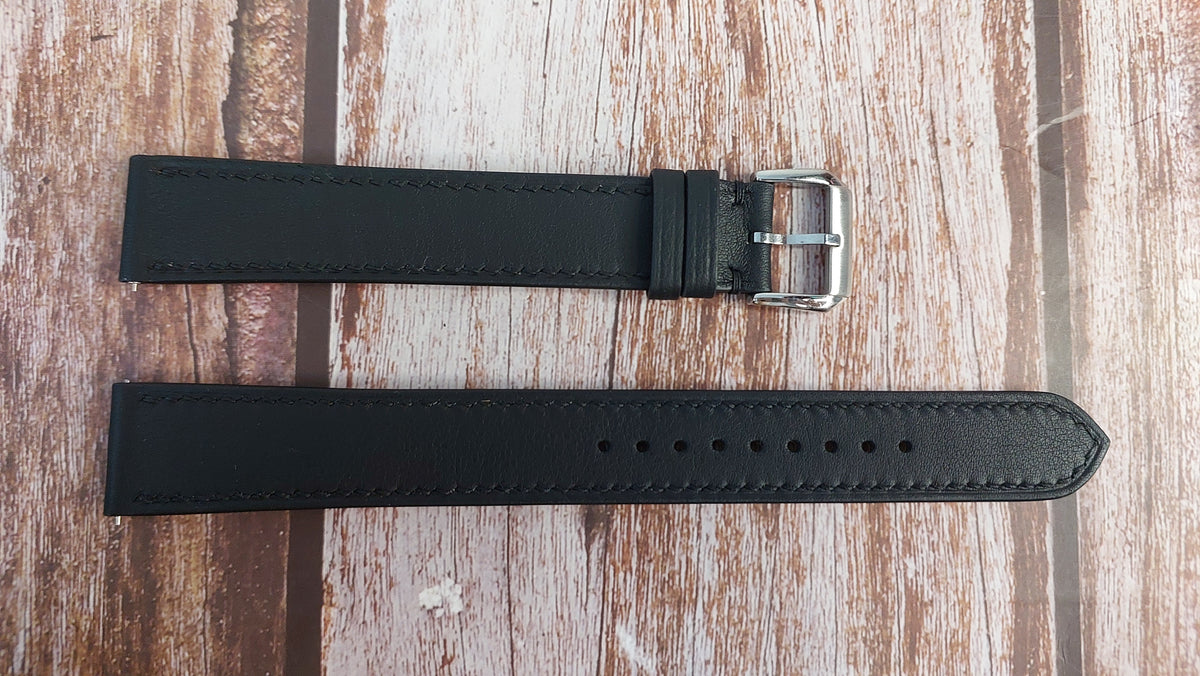 Black Swift Leather Strap For Timex Weekender Xl Watch – VGreen