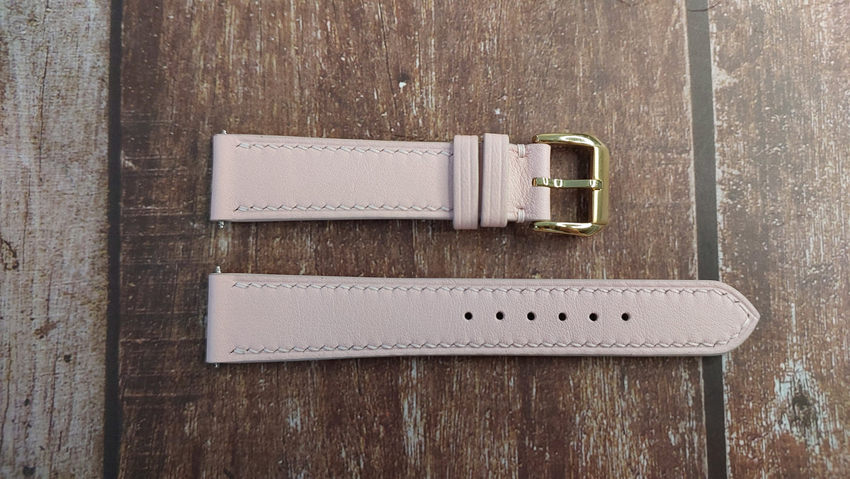 Pink Swift Leather Strap – VGreen