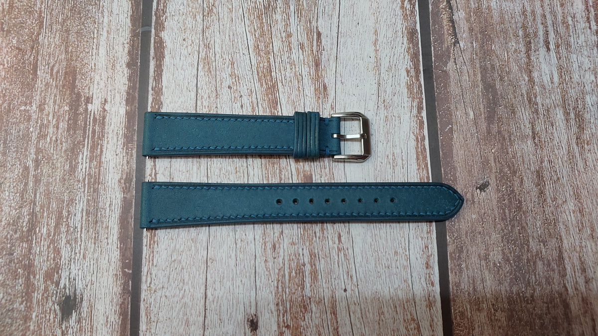 Turquoise Maya Leather Strap For Vintage 50's Soviet Kirovskie Men's W ...