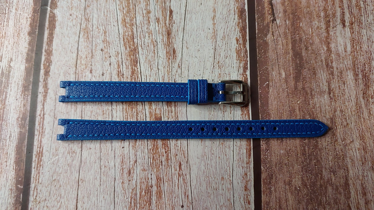 Blue Alran Leather Custom Notched Strap – VGreen