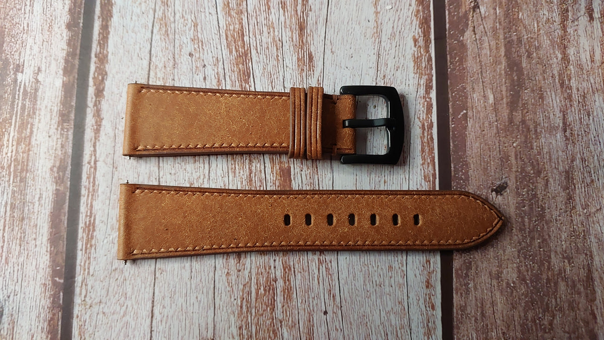 Whisky Maya Leather Strap – VGreen