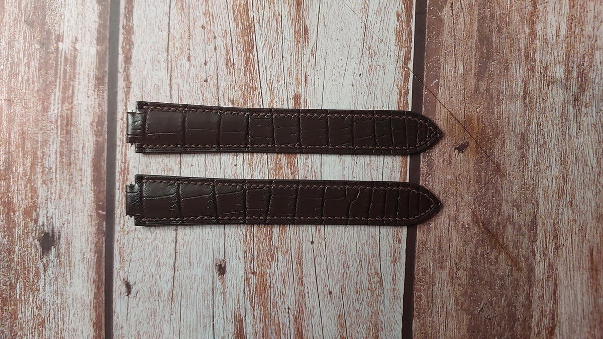 Brown Full Grain Crocodile Leather Strap – VGreen