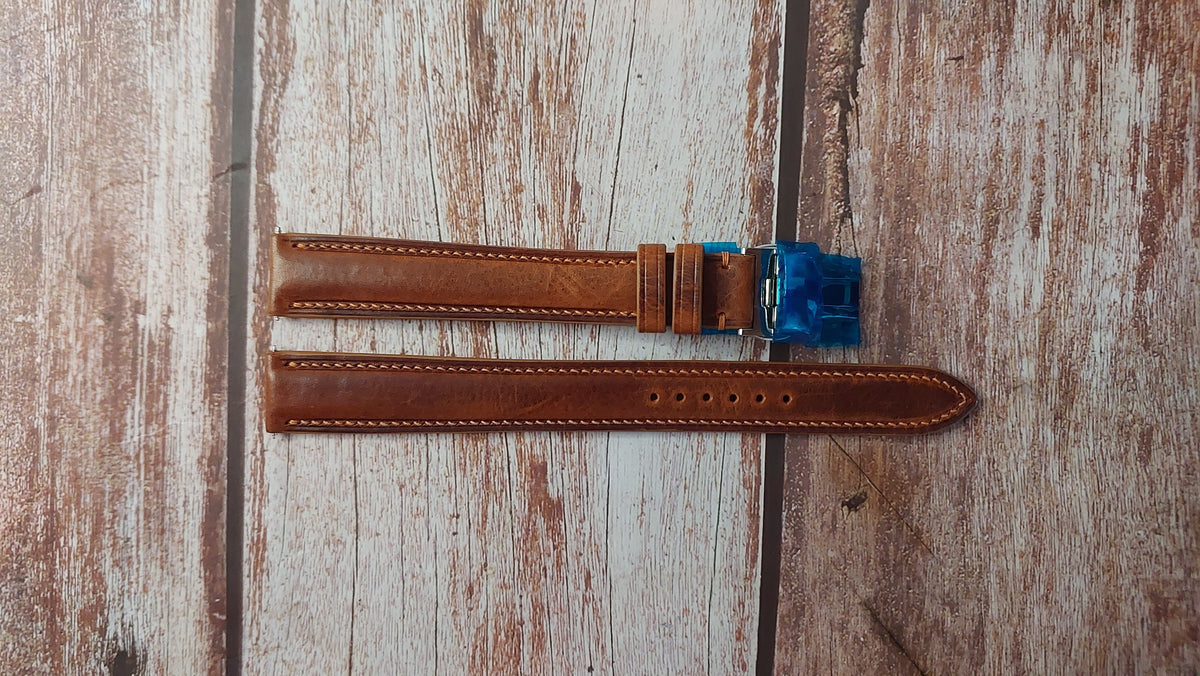 Cognac Badalassi Wax Custom Leather Strap – VGreen