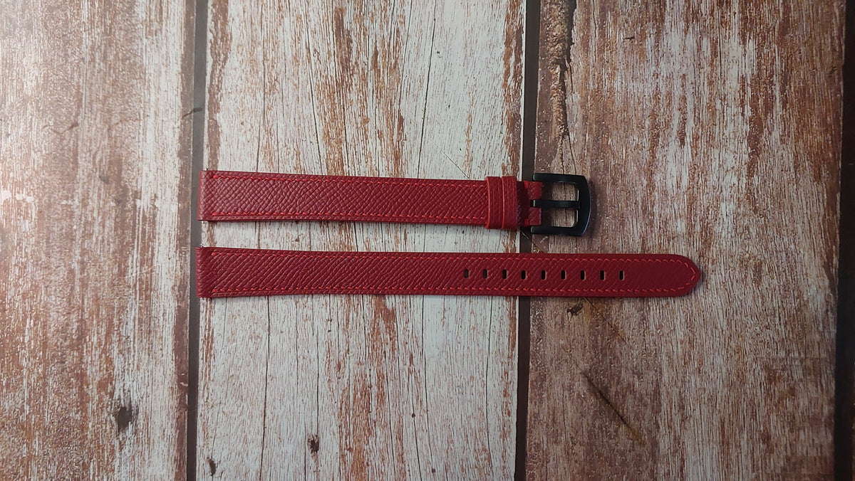 Red Epsom Custom Leather Strap For Da Fit P900 Watch – VGreen