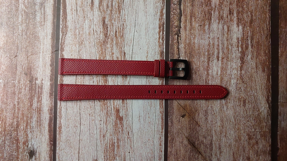Red Epsom Custom Leather Strap For Da Fit P900 Watch – VGreen