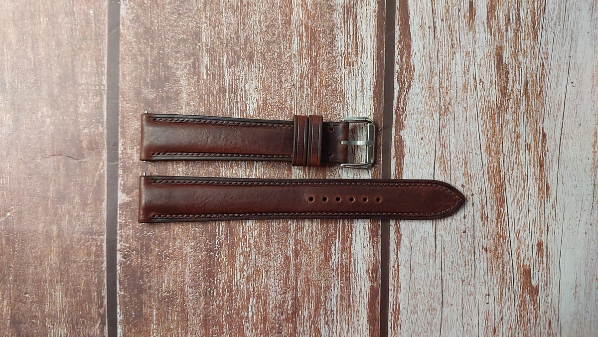 Dark Brown Badalassi Wax Custom Leather Strap For Seiko Presage - SSK0 ...