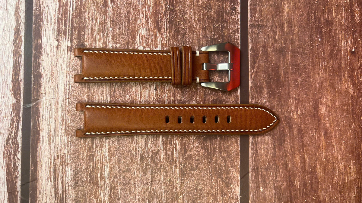 Custom Notched Straps - Center Notched for Tag Heuer WG1112 – VGreen