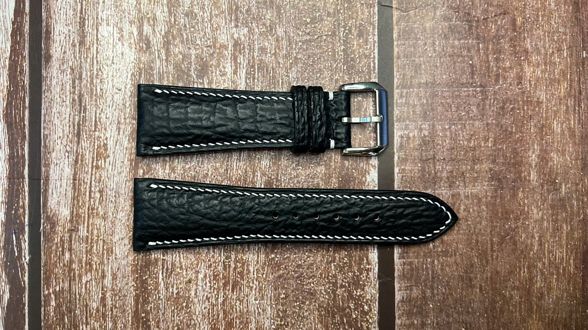 Shark Skin Watch Strap - Black – VGreen