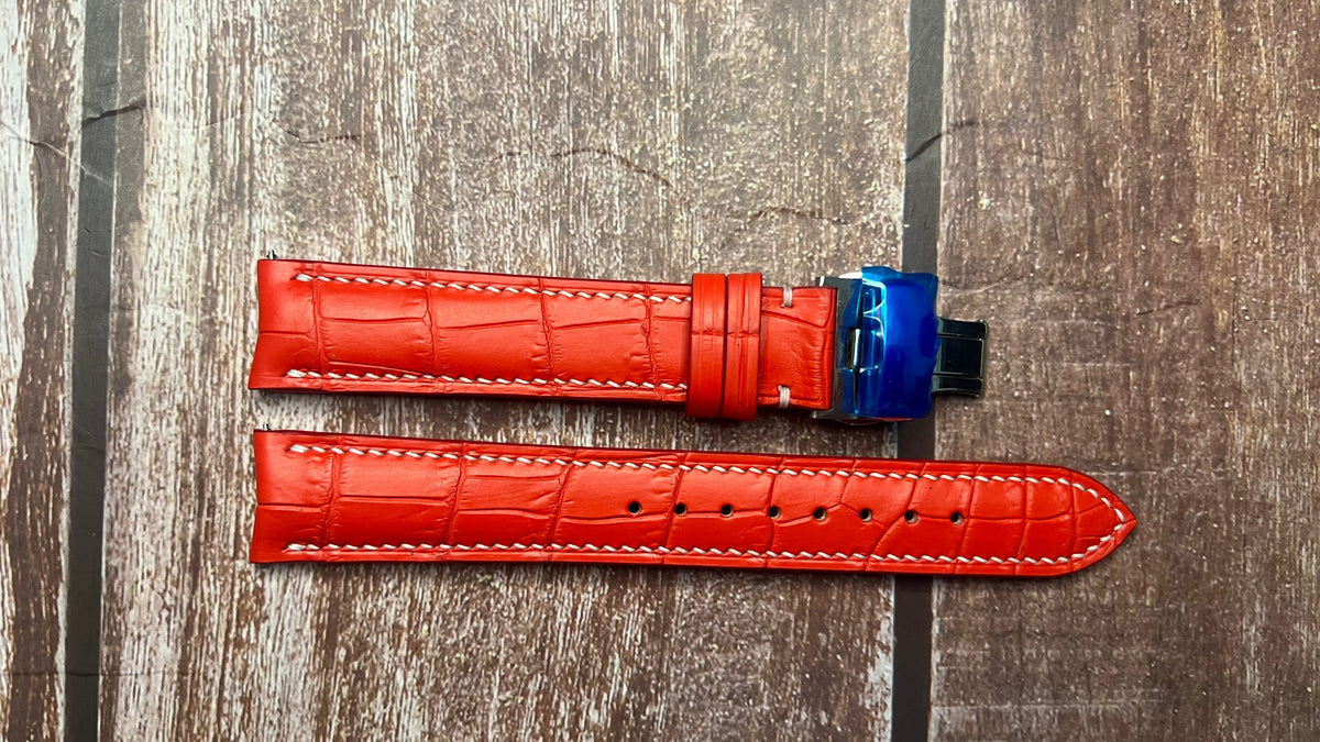 Custom Curved End Watch Straps For Omega Planet Ocean – VGreen