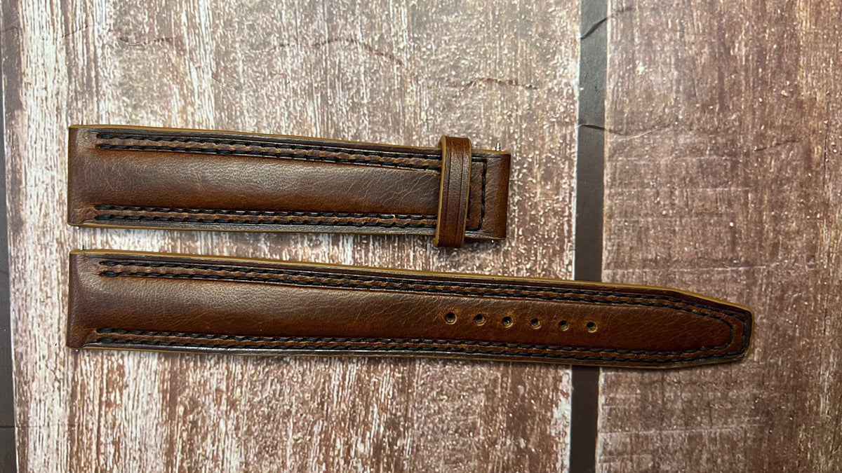 Badalassi Wax Leather Watch Strap - Cognac – VGreen