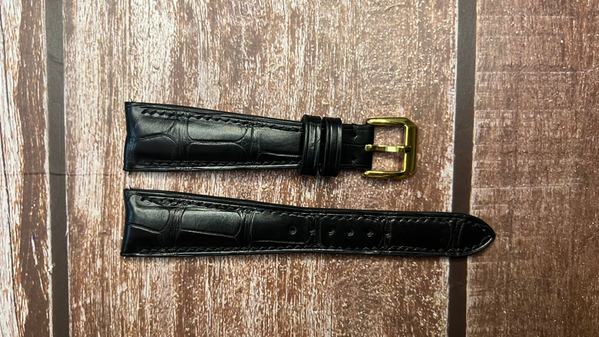Custom Curved End Watch Straps For Girard-Perregaux reference 8020 – VGreen