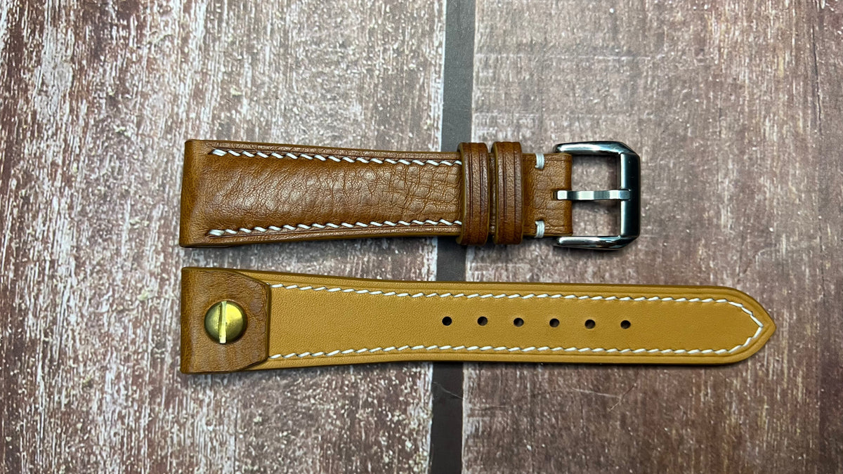 Custom Open Ended Straps For Tutima Vintage Chronograph 20mm – VGreen