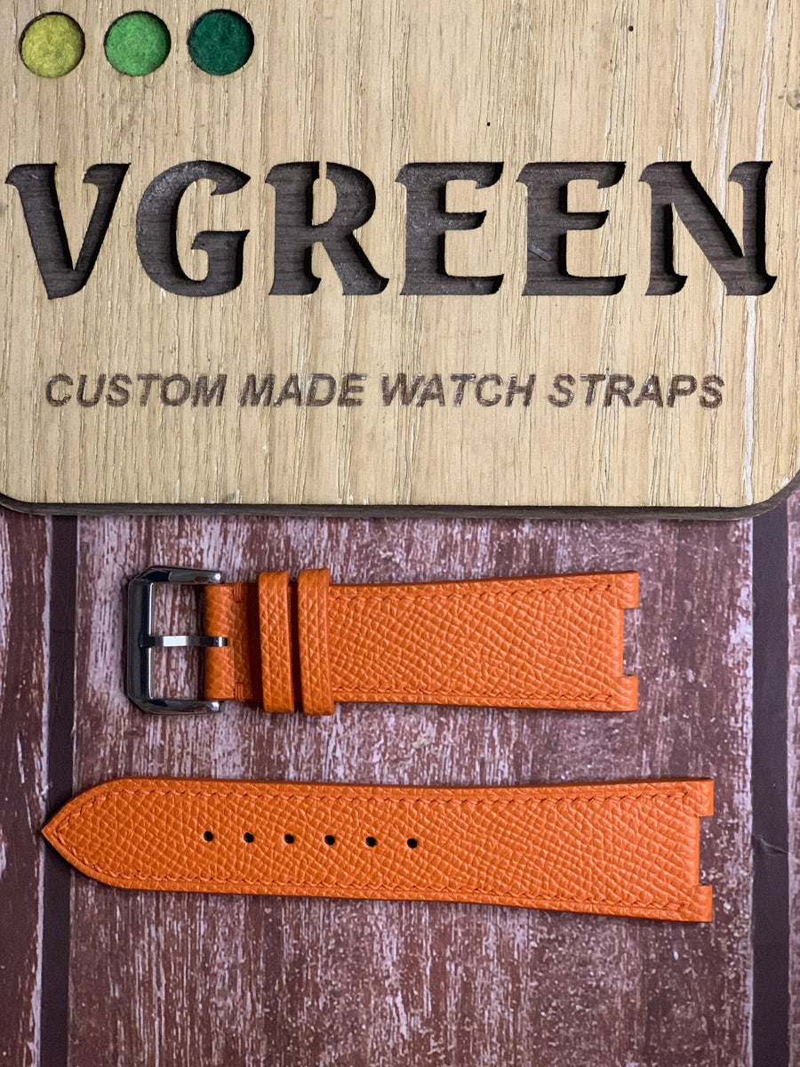 Custom Notched Straps - Center Notched For Bell & Ross BR-05 – VGreen
