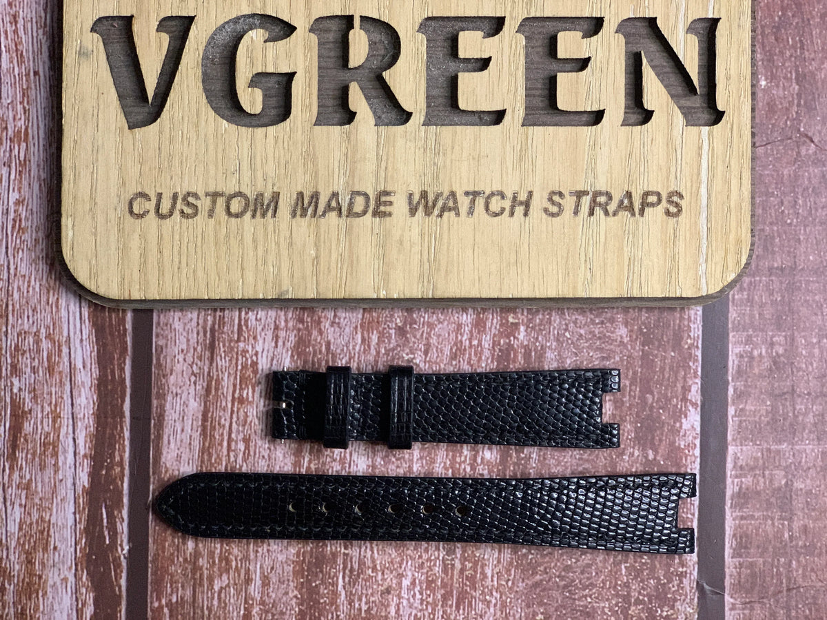 Custom Notched Straps - Center Notched For Dunhill Gold Watch – VGreen