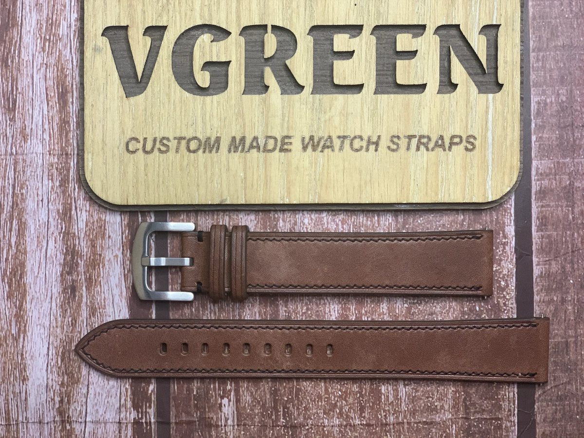 Maya Leather Watch Strap - T Moro for beaufort aerotimer 40 mm case ...