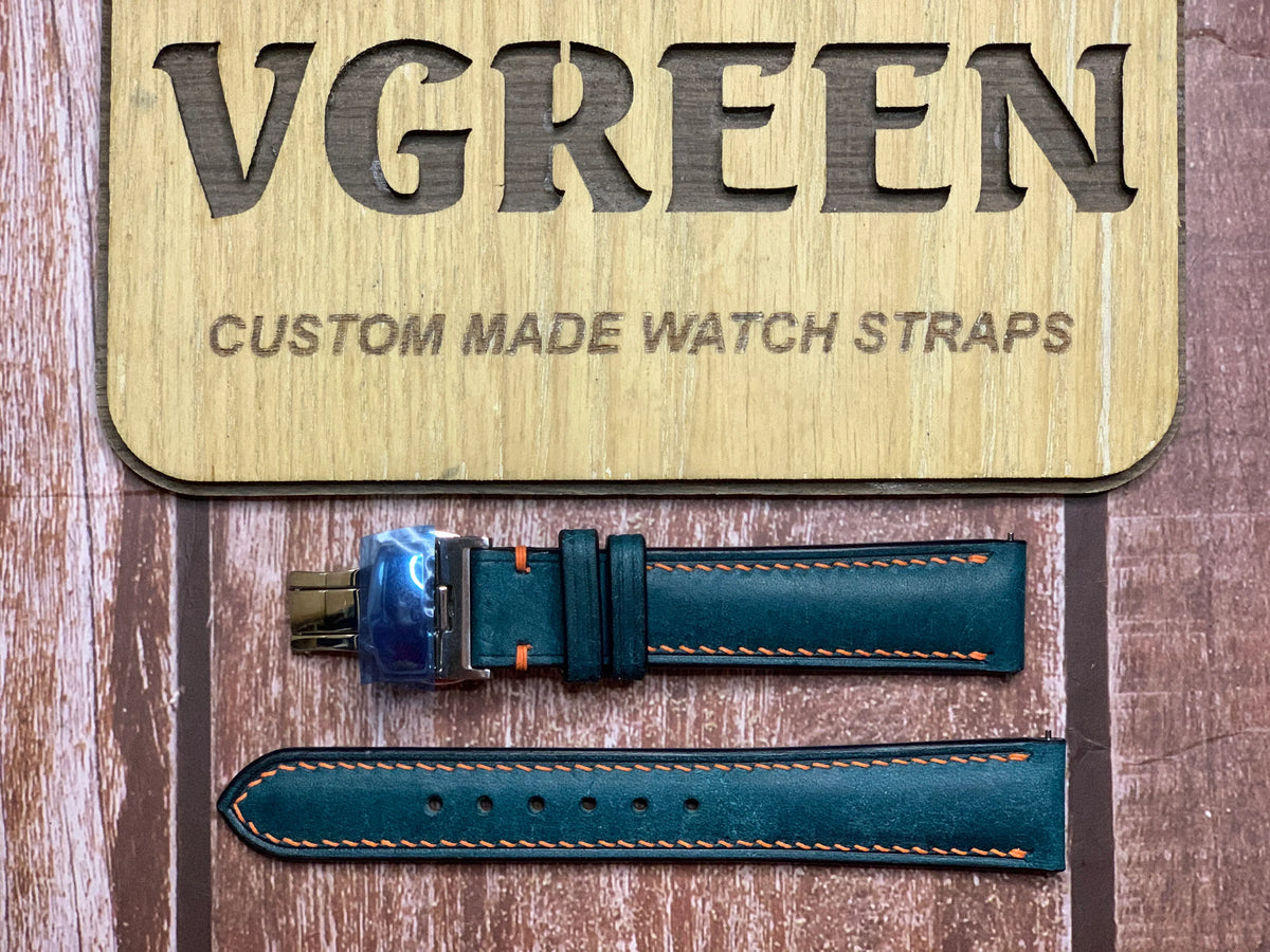 Maya Leather Watch Strap - Turquoise – VGreen
