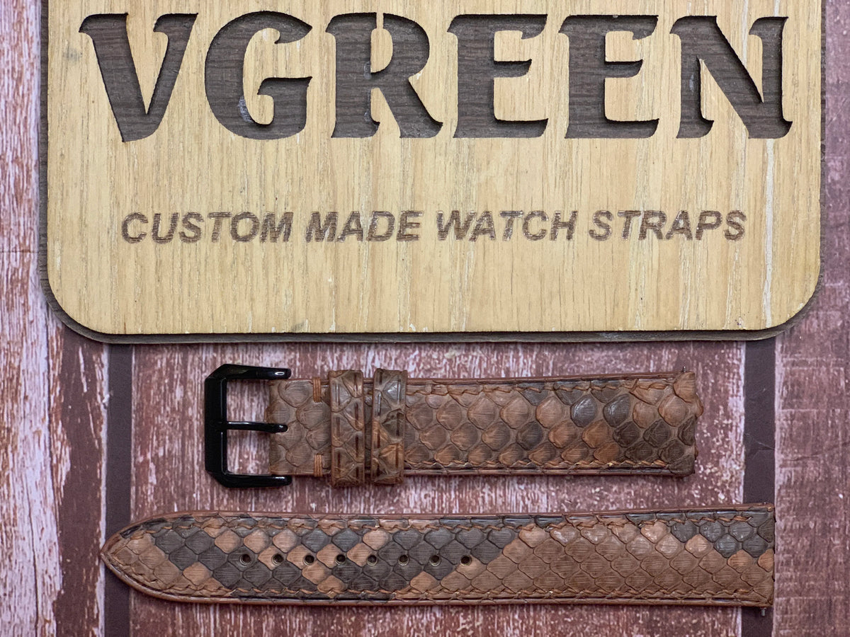 Snake Skin Watch Strap - Copper for ORIS BIG CROWN – VGreen