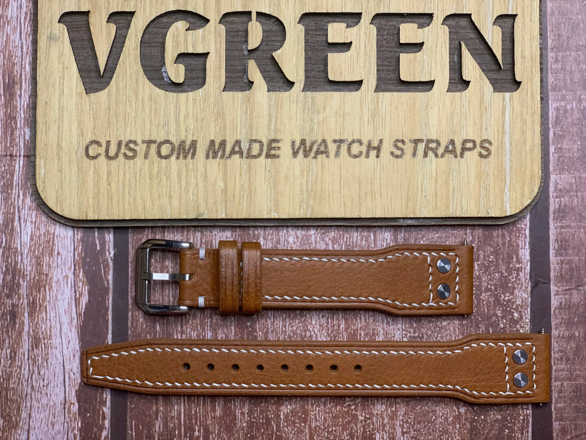 Custom Pilot Watch Straps for Laco aachen 42 – VGreen