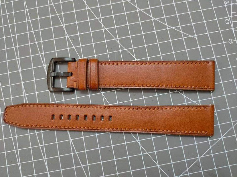 Italian Veg Tanned Buttero Leather Custom Strap For Vincero Chrono S i ...