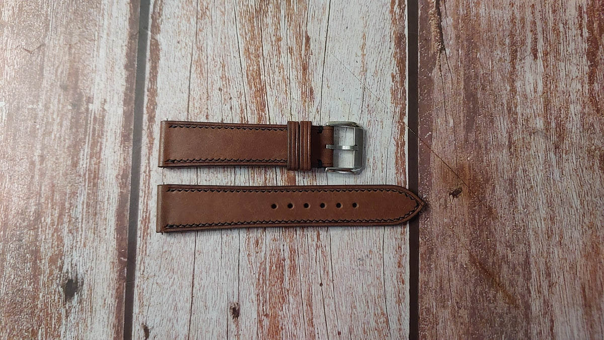 Dark Brown Maya Custom Leather Strap – VGreen