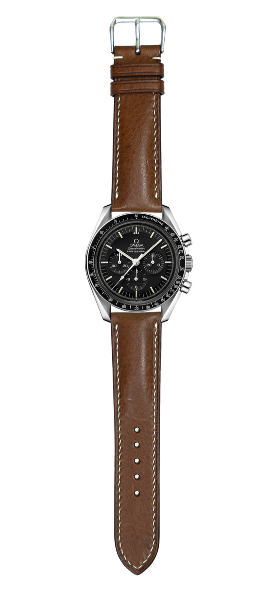 Minerva Box Leather Watch Strap - Brown – VGreen
